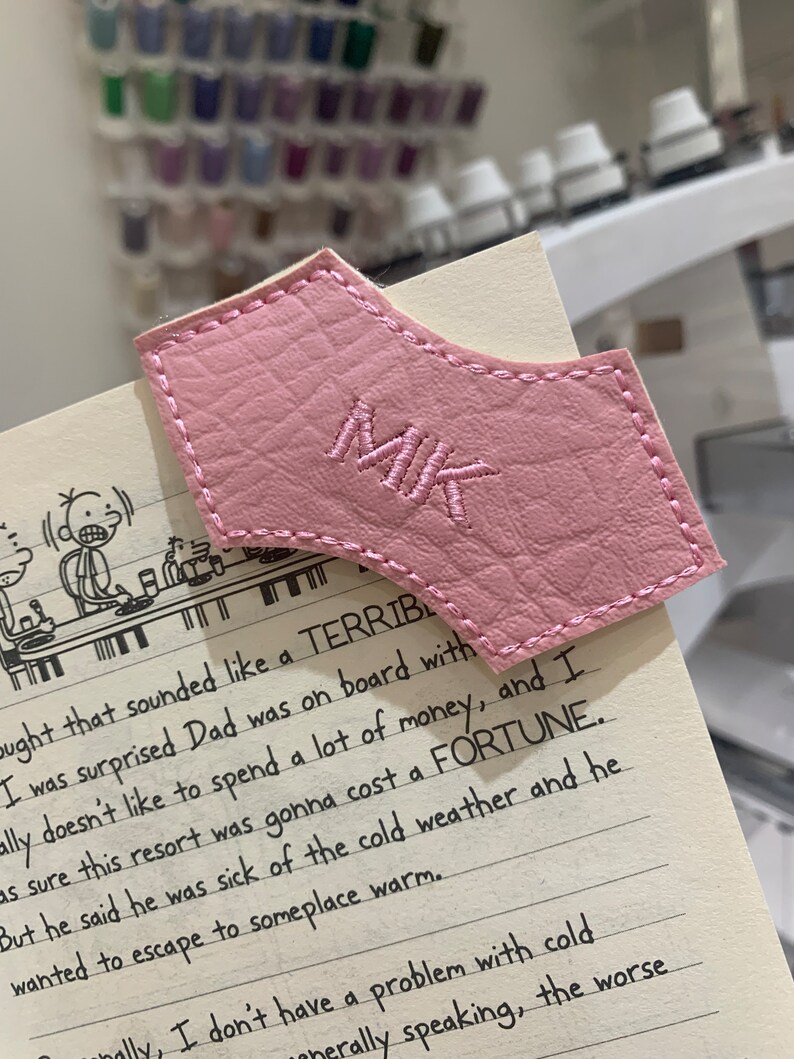 Digital Download Leather Corner Bookmark 2 Shapes Machine Embroidery ...