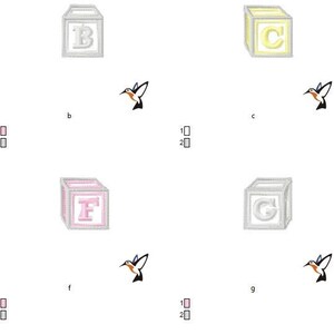 Abc Baby Block Font Alphabet Letters Bundle Instant Download Brother ...