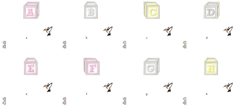 Abc Baby Block Font Alphabet Letters Bundle Instant Download Brother ...