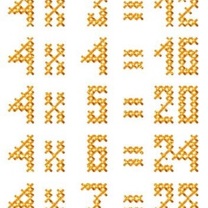 Digital Download Math Multiplication Times Tables 1-9 Machine ...