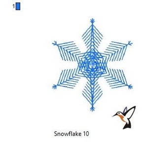 Pes Digital Download 12 Different Snowflake Machine Embroidery Designs ...