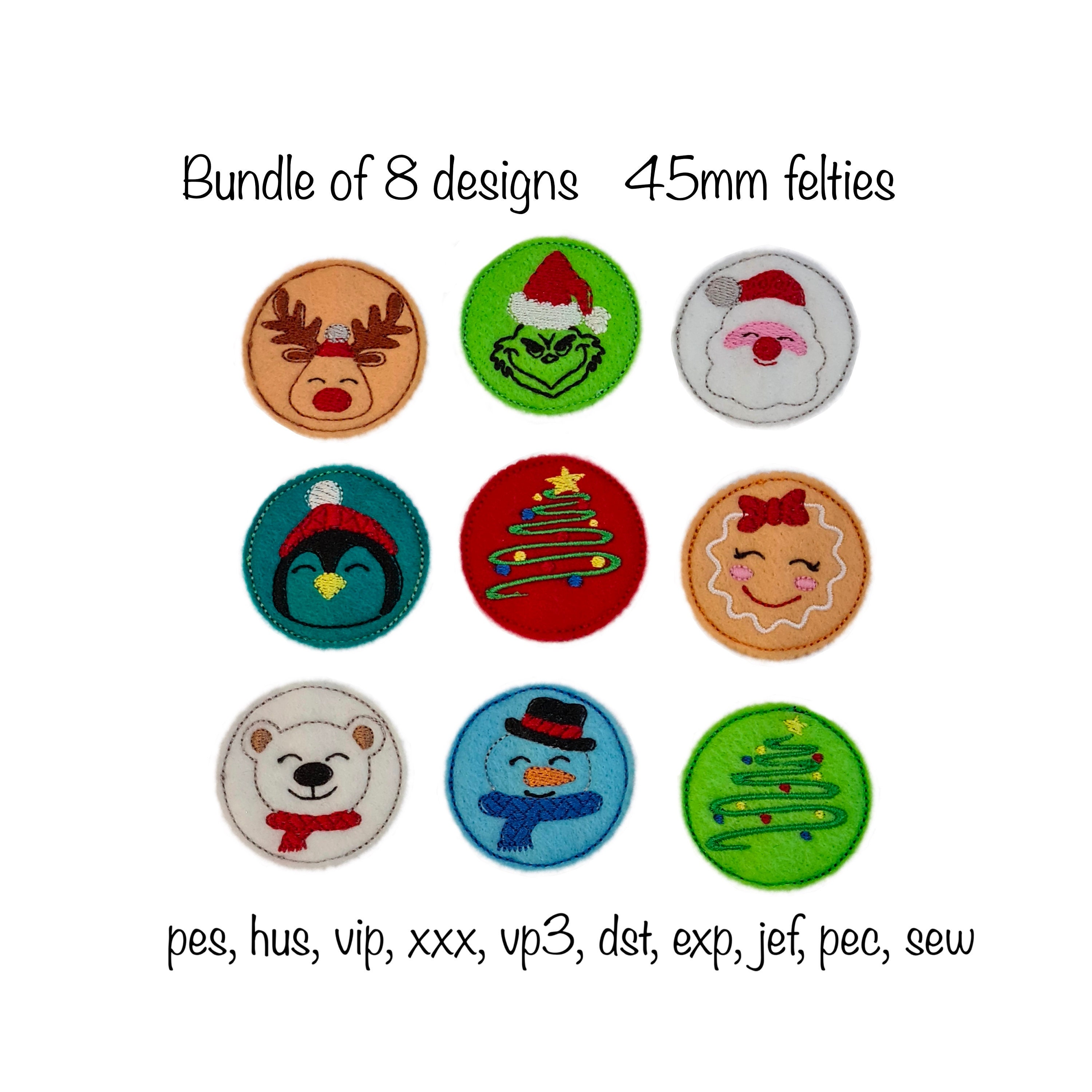 Instant Download Bundle of 8 Christmas Quick Stitch Felties - Etsy