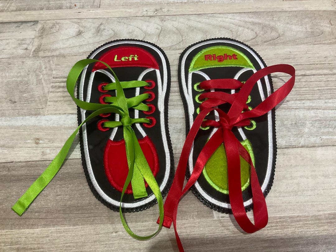 Digital Download in the Hoop Shoe Lace Training Machine Embroidery ...