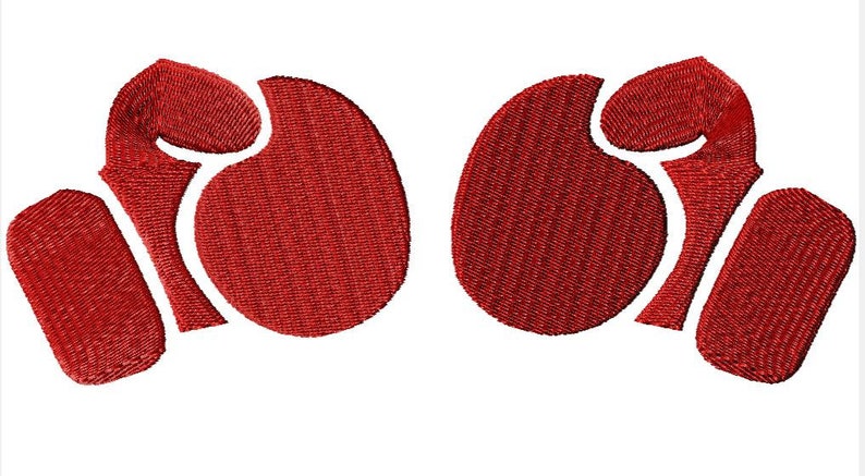Digital Download Boxing Gloves 7 Sizes Machine Embroidery Design in ...