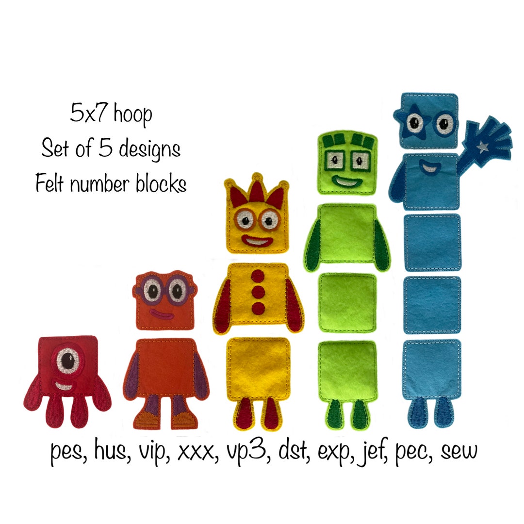Digital Download Maths Blocks 1-5 Numbers Kids Early Years Education ...