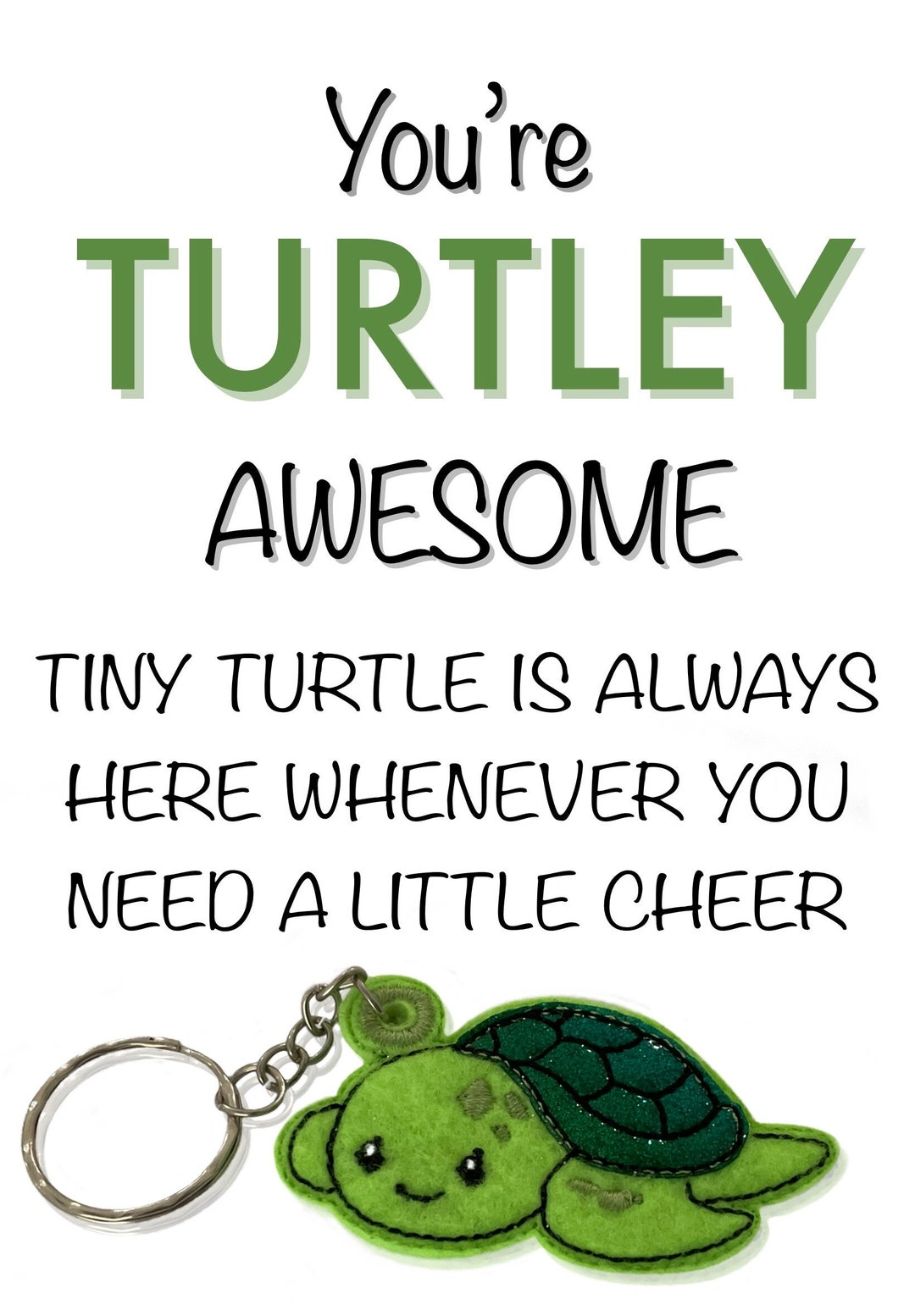 Digital Download Cute Turtle Cheer Key Fob in the Hoop Applique Machine ...