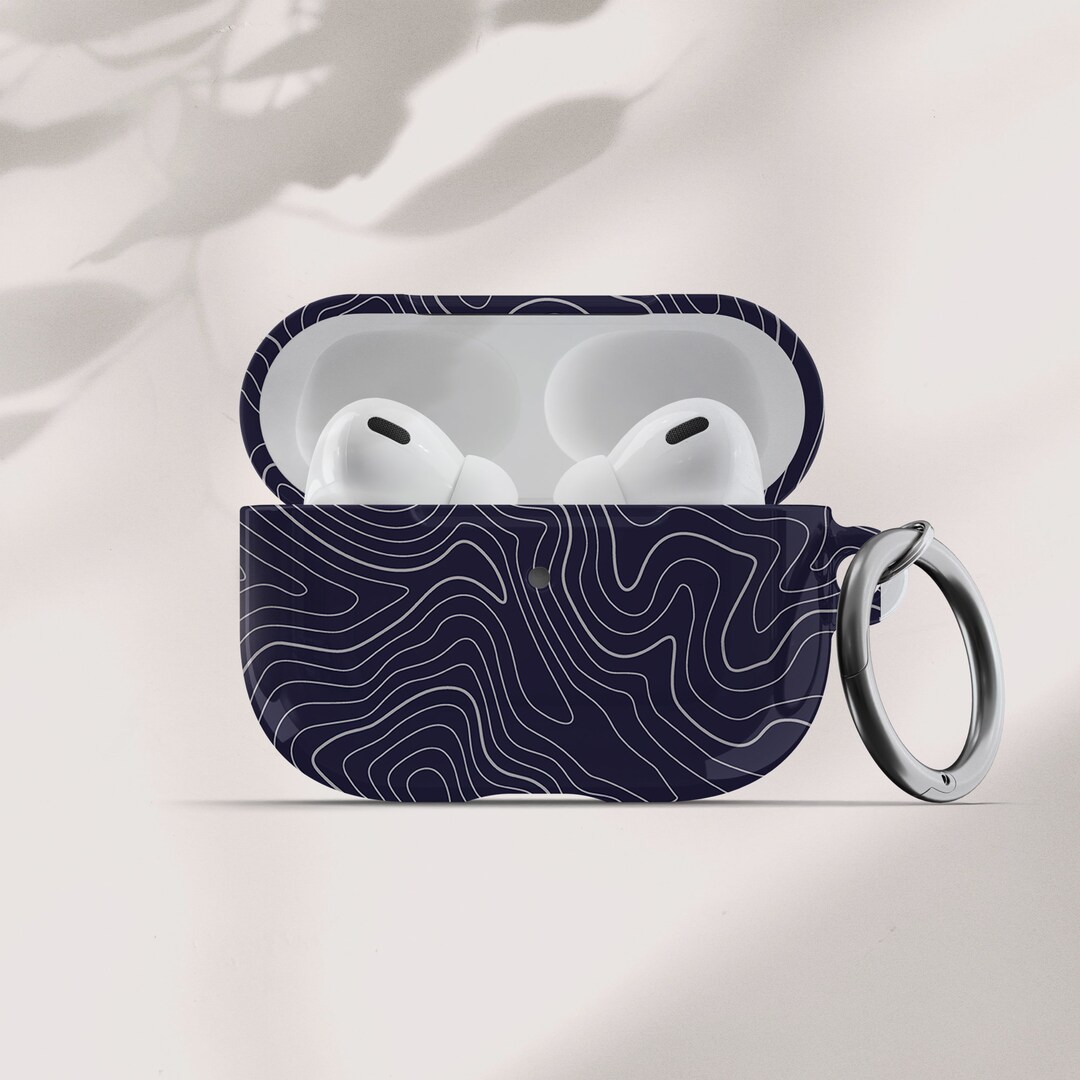 Dark Terrain Lines Airpods Pro Case AirPod Case With - Etsy