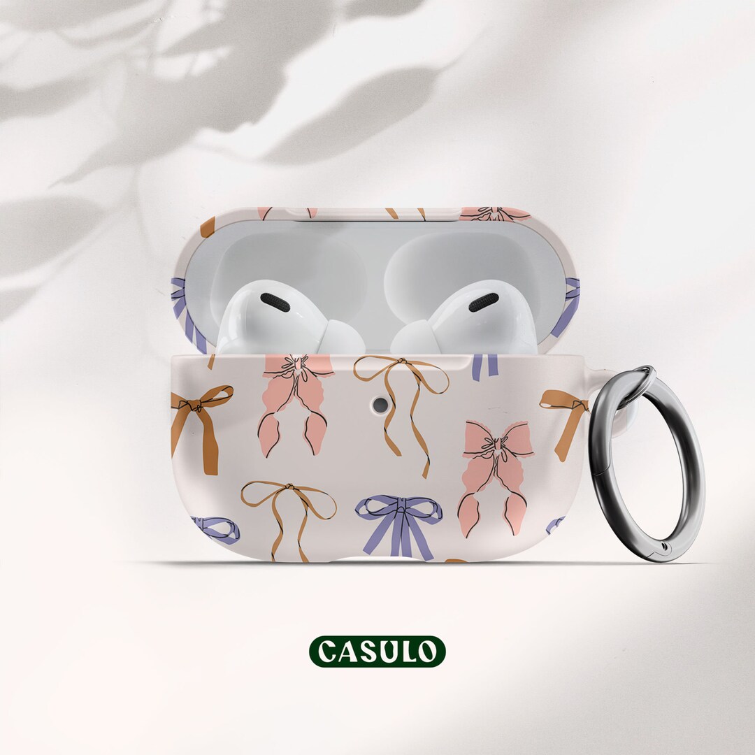 Cute Bow Ribbon AirPod Case Covers, AirPod Pro 2 1 Case, Airpods 3 2 1 ...