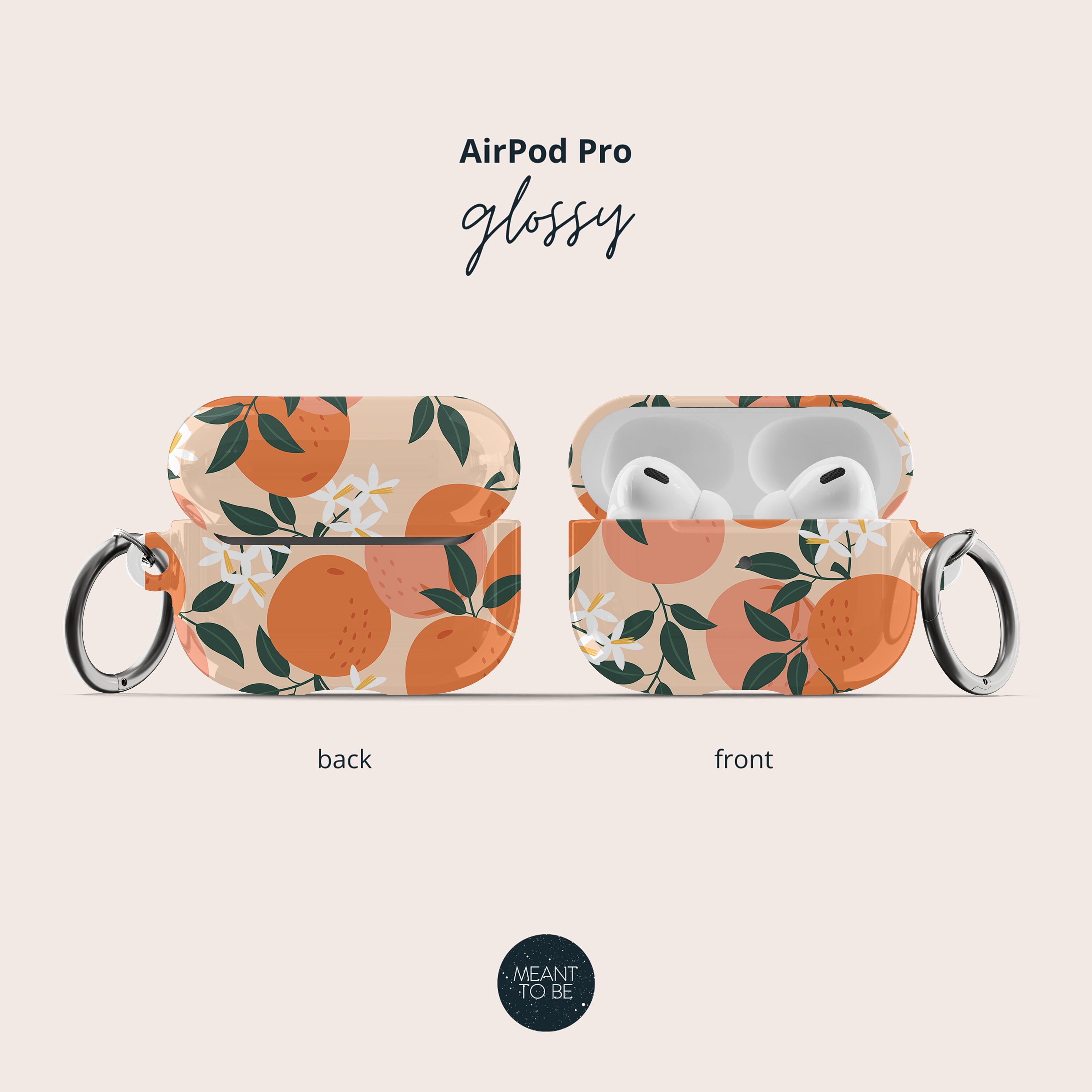 Orange Blossom Airpods Pro Case Airpod Case With Keychain - Etsy UK