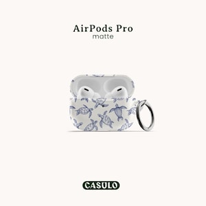Turtles Line Art AirPod AirPod Pro 2 1 Keychain Case Cover | Sea Ocean ...