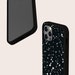 Black Terrazzo Biodegradable Bamboo Eco Friendly Phone Case for iPhone ...