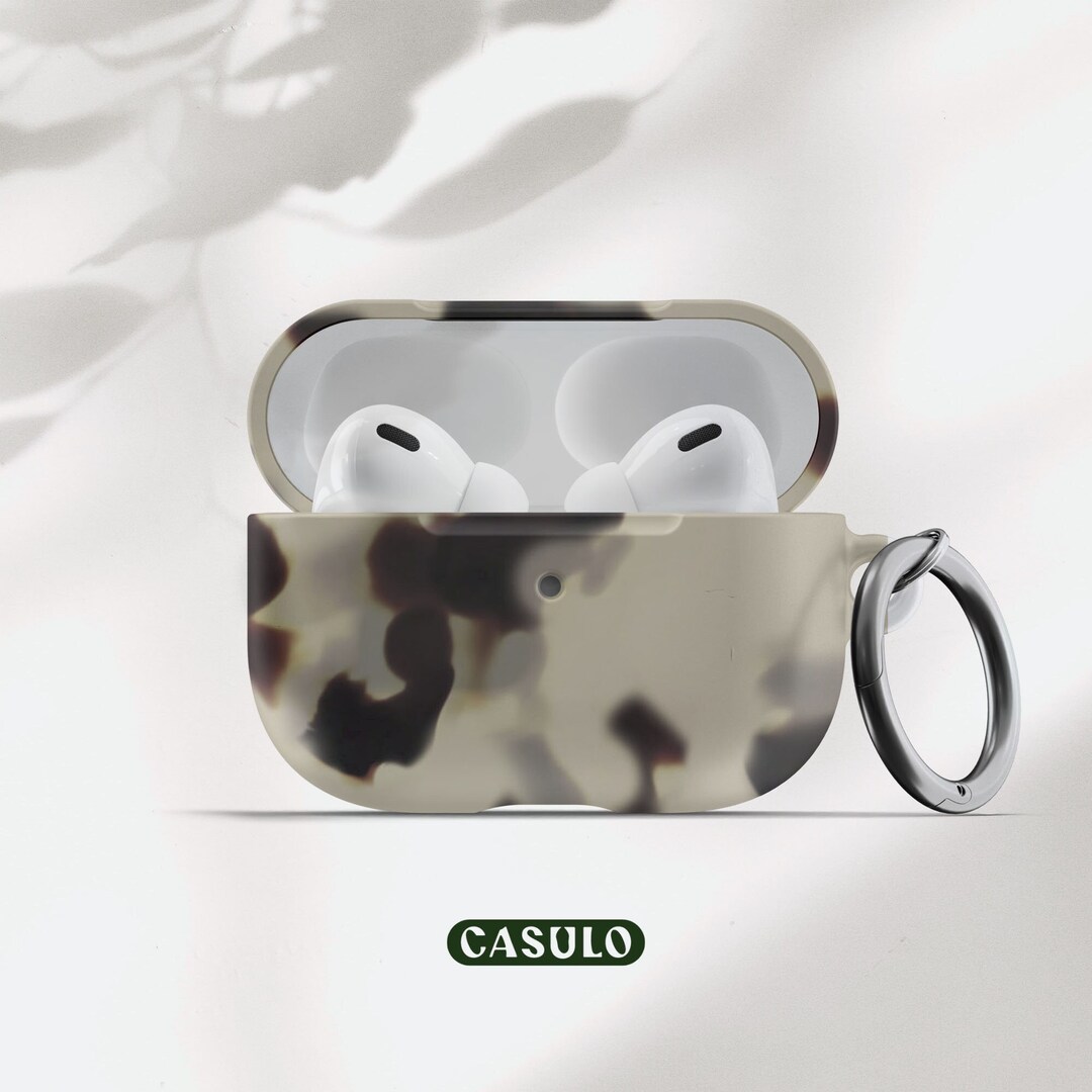 Beige Tortoise Shell Airpods Case Aesthetic Air Pods Case Luxurious Air ...