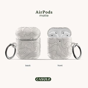 Terrain Lines Airpods Pro Case, AirPod Case With Keychain, Airpods Case ...