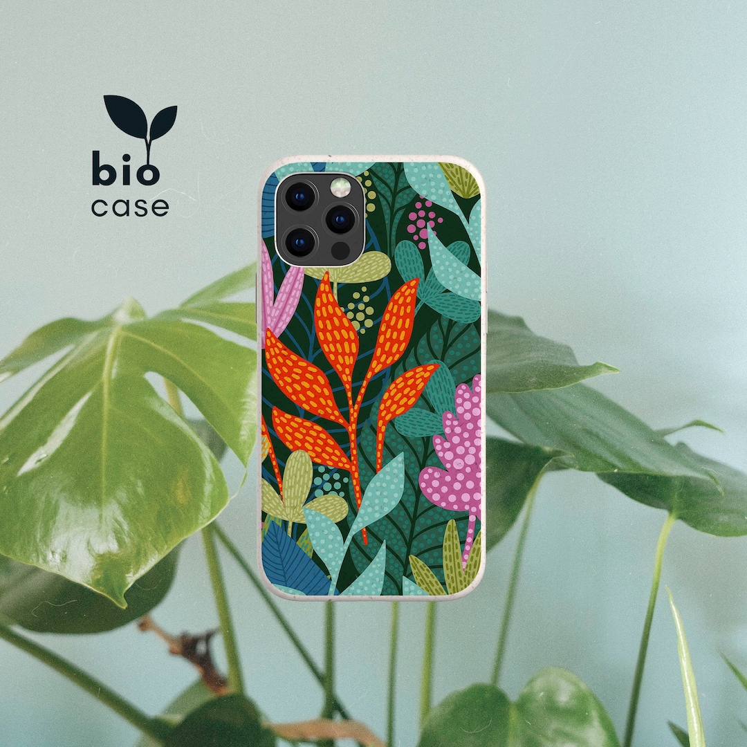 TROPICAL Biodegradable Bamboo Eco Friendly Phone Case, Compostable Case ...