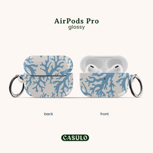 Blue Coral Reef Airpods Pro Case, AirPod Case With Keychain, Air Pods ...