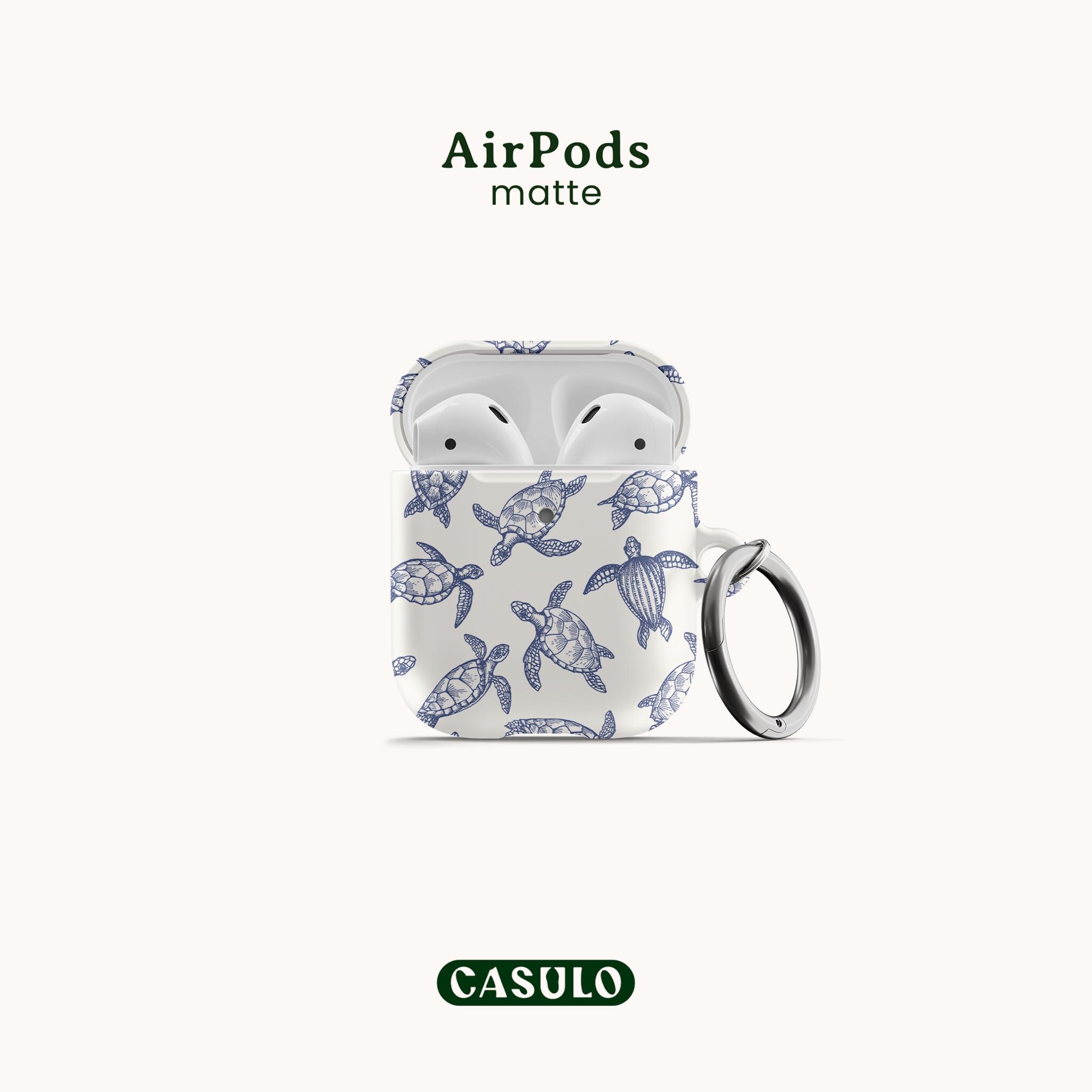 Turtles Line Art AirPod AirPod Pro 2 1 Keychain Case Cover | Sea Ocean ...