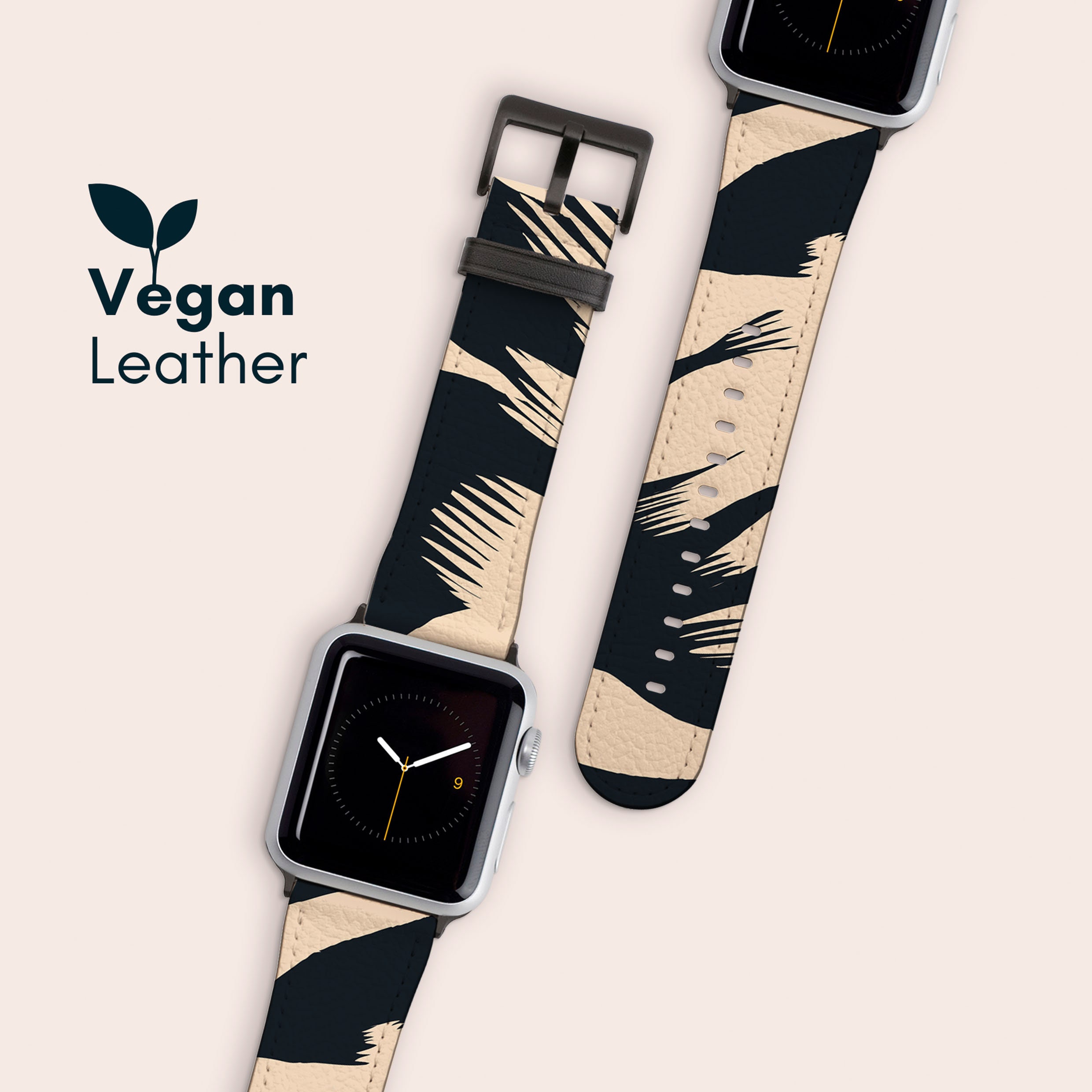 ABSTRACT Apple Watch Strap Vegan Leather Band for Apple Watch - Etsy