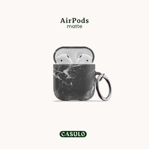 Black Marble Airpods Pro Case, AirPod Case With Keychain, Airpods Case ...