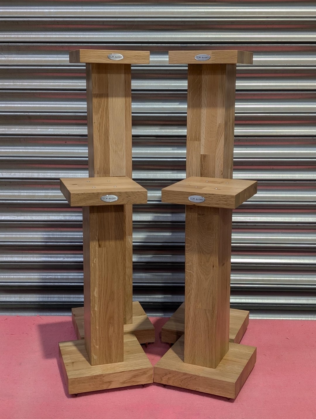 Deluxe Handmade Solid Oak Speaker Stands - Bespoke - Etsy UK