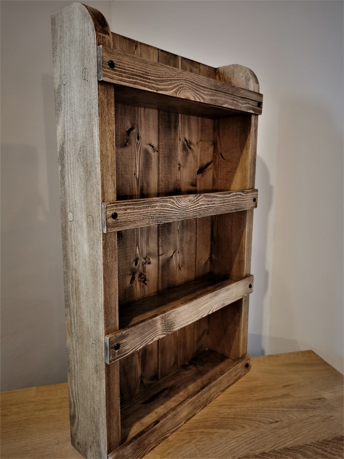 Handmade Wooden Rustic Spice/herb Rack/ Kitchen Storage/spice | Etsy UK