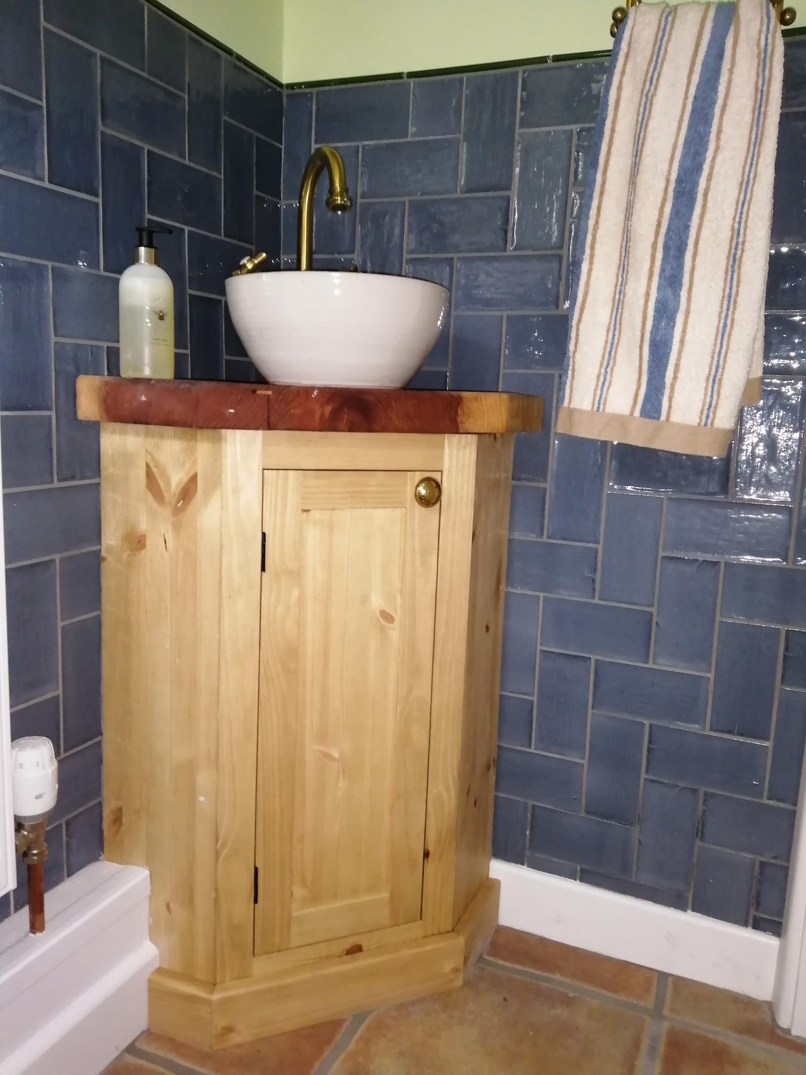Bespoke Handmade Rustic Corner Vanity Unit - Cottage Collection - Etsy UK