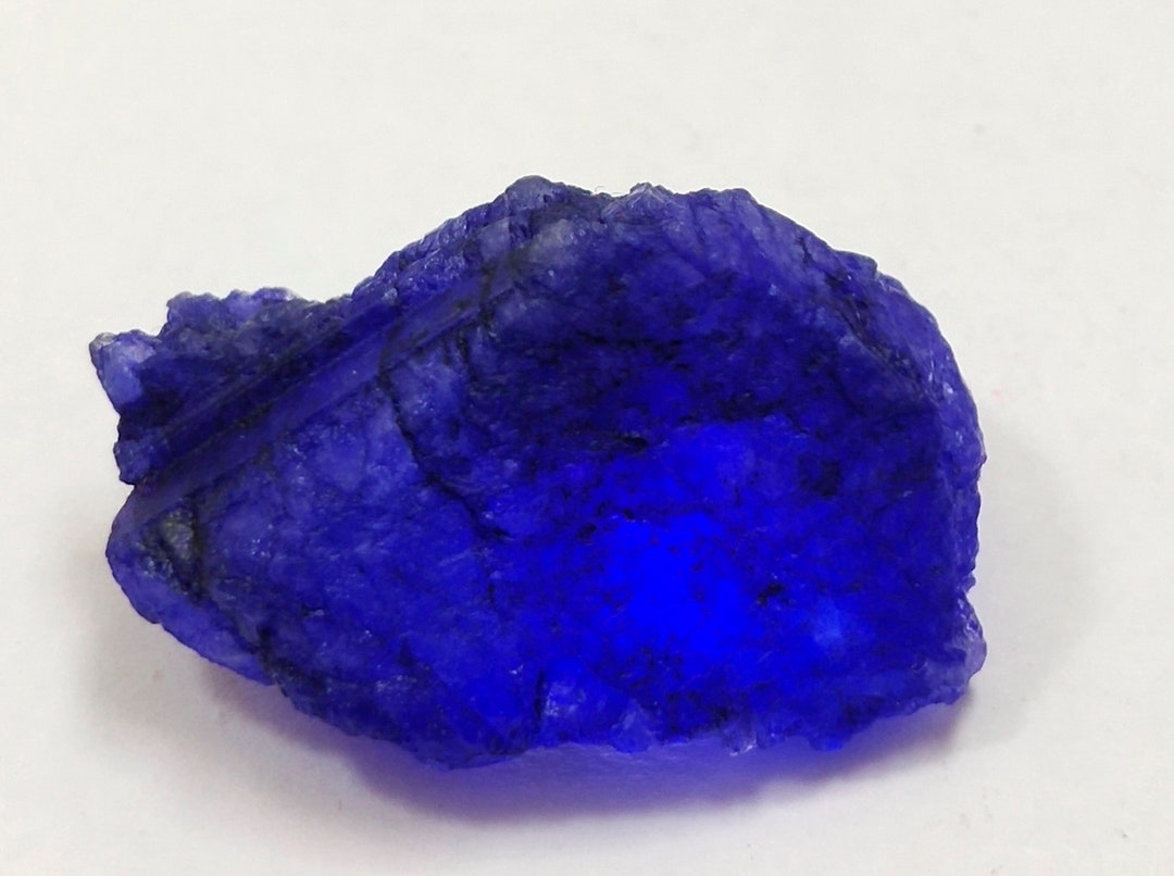 Natural Blue Beryl Maxixe Rough Loose Gemstone Genuine Blue - Etsy