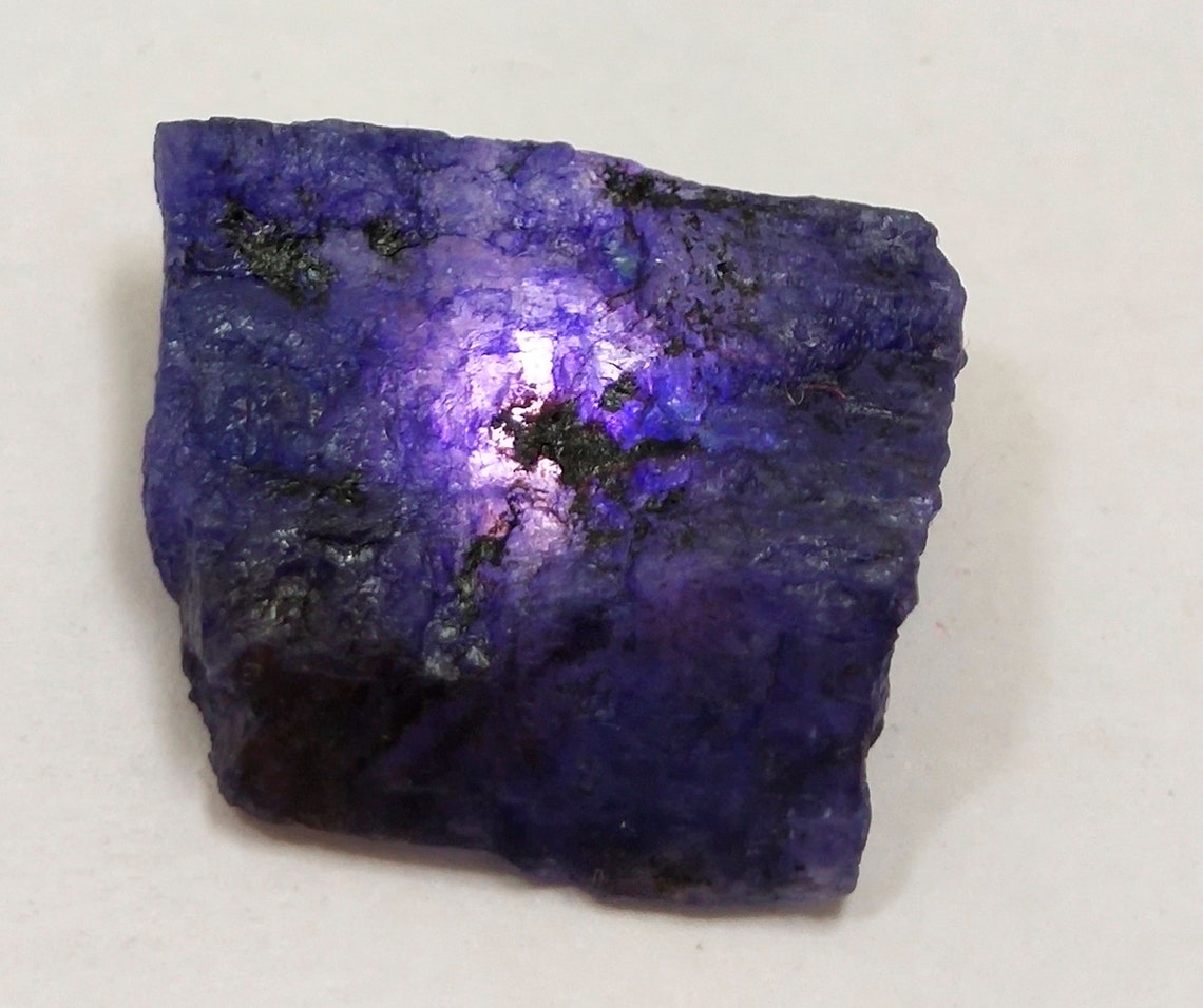 Natural Blue Beryl Maxixe Rough Loose Gemstone Genuine Blue - Etsy