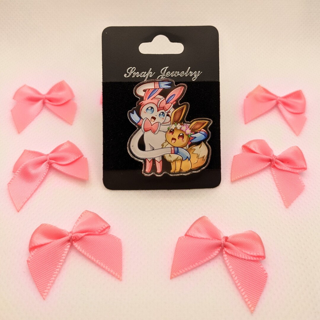 Sylveon & Eevee | Acrylic Pin - Etsy