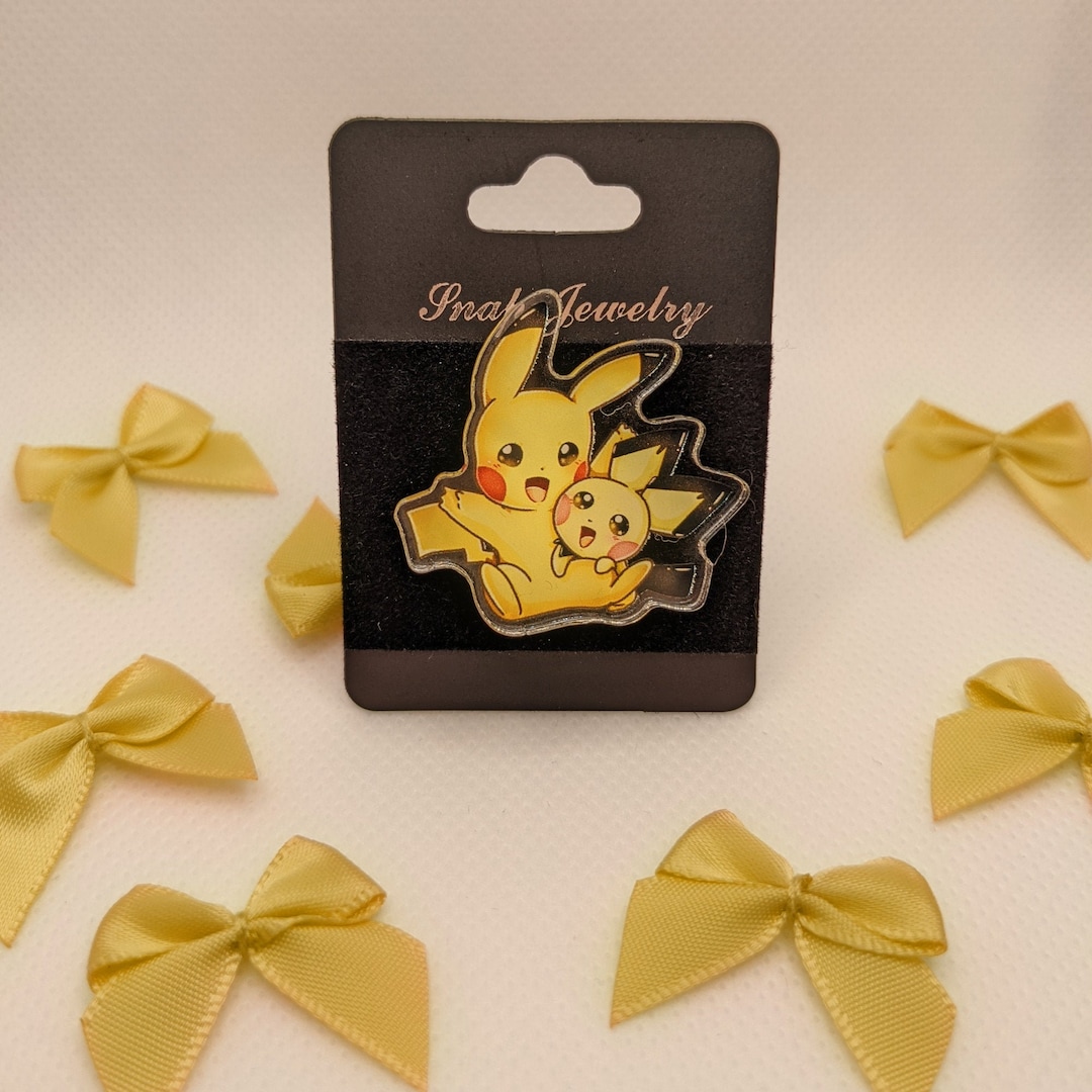 Pichu & Pikachu Acrylic Pin - Etsy