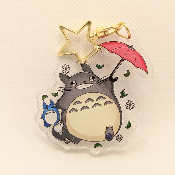 Totoro Keychain - Etsy