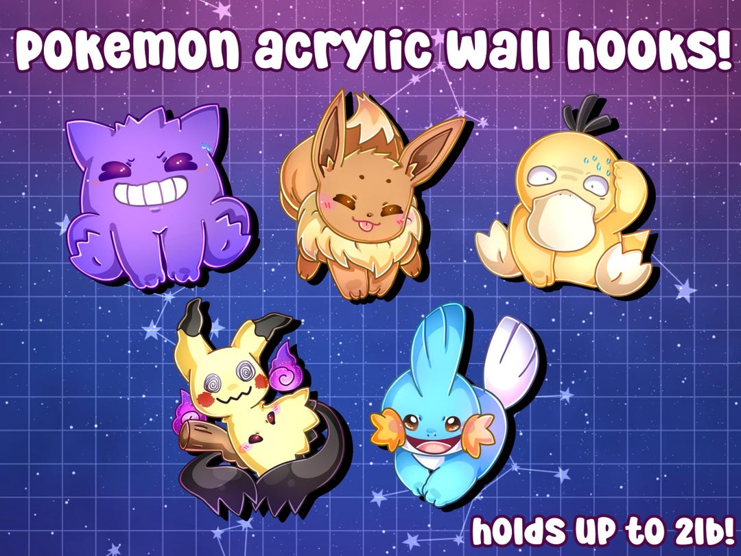 Pokémon | Wall Hooks - Etsy
