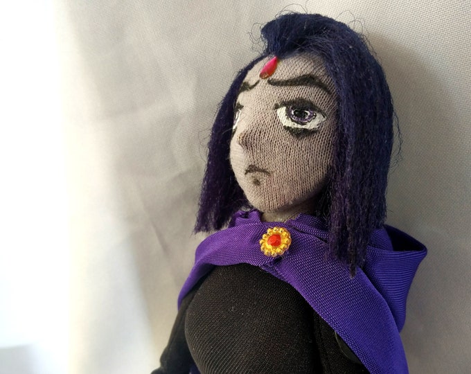 Raven. Teen Titans. Jointed Doll. Textile Doll. Handmade - Etsy