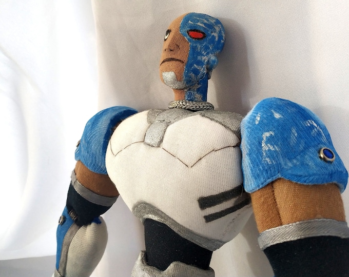 Cyborg. Teen Titans. Jointed Doll. Textile Doll. Handmade - Etsy