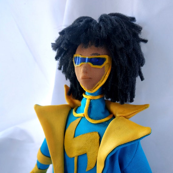 Static Shock. Superhero. Textile Doll. Handmade - Etsy