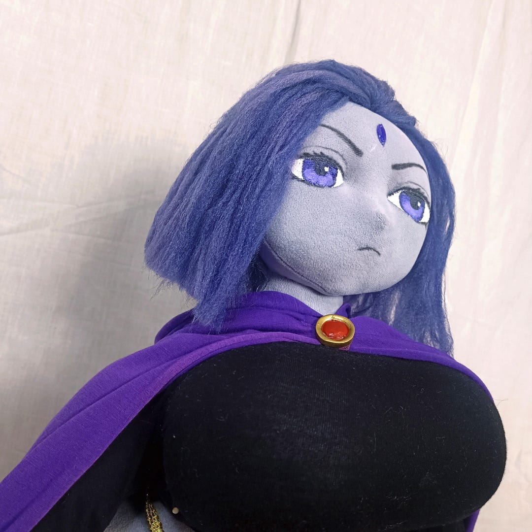 Raven. Teen Titans. Plush. Plush Doll. Handmade - Etsy