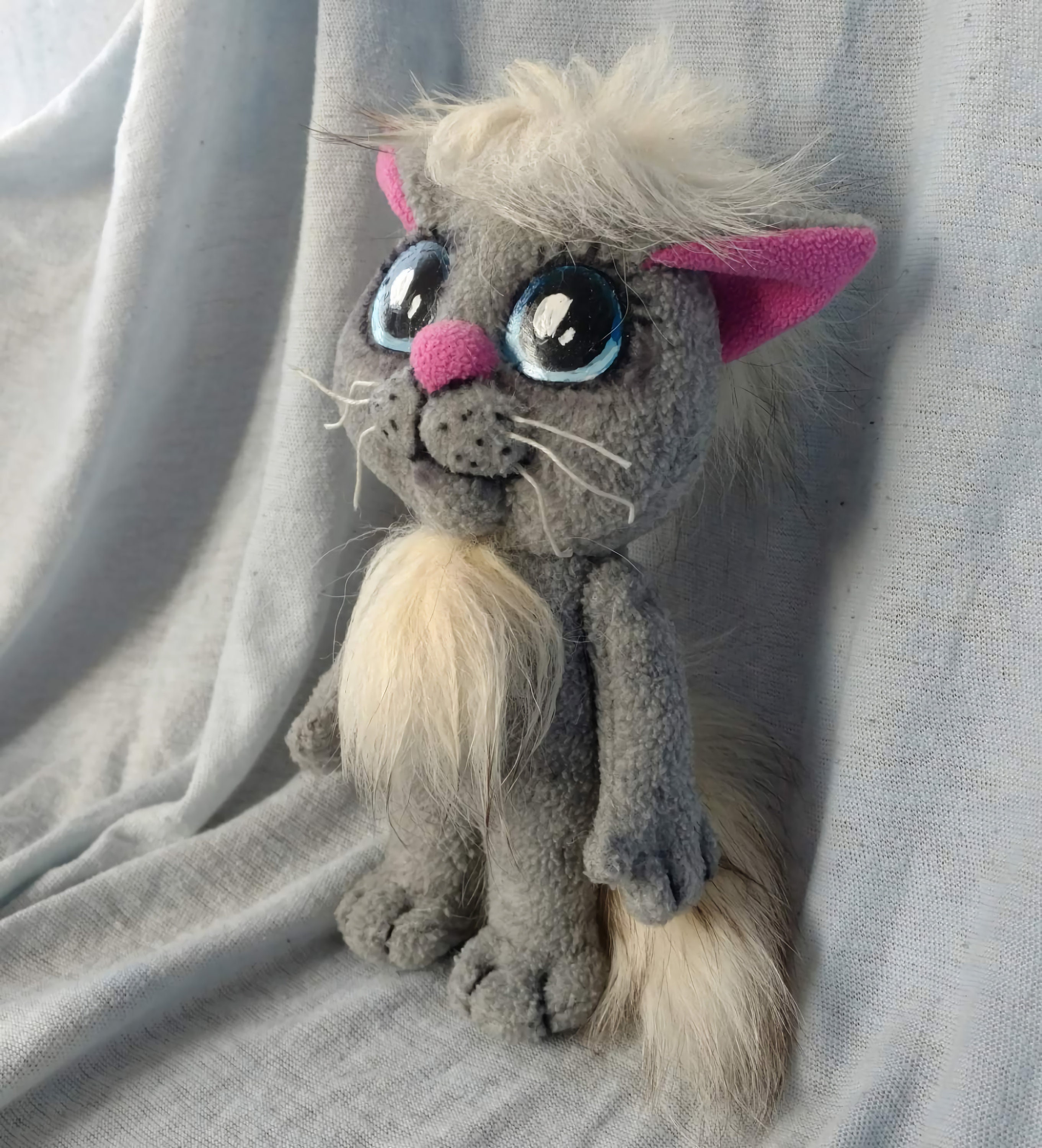 Couple of cats. cats. textile doll. handmade - Etsy España