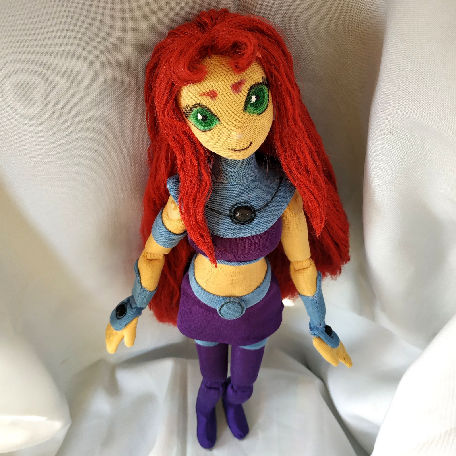 Starfire. Teen Titans. Jointed Doll. Textile Doll. Handmade - Etsy