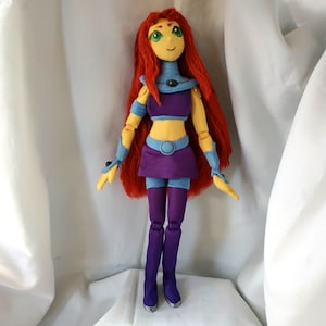 Starfire. Teen Titans. Jointed Doll. Textile Doll. Handmade - Etsy