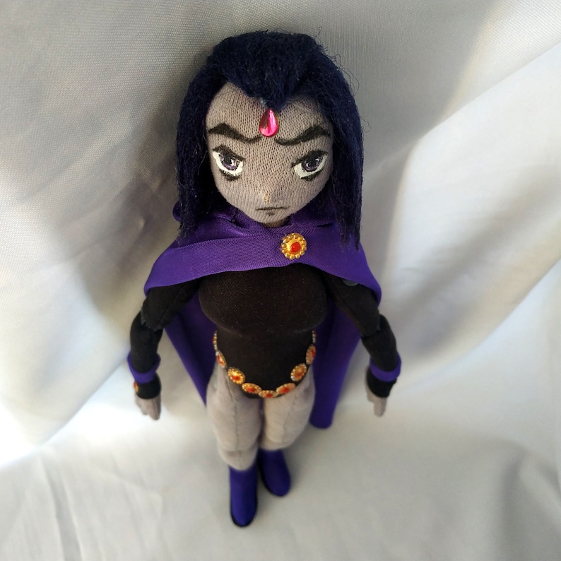 Raven. Teen Titans. Jointed Doll. Textile Doll. Handmade - Etsy