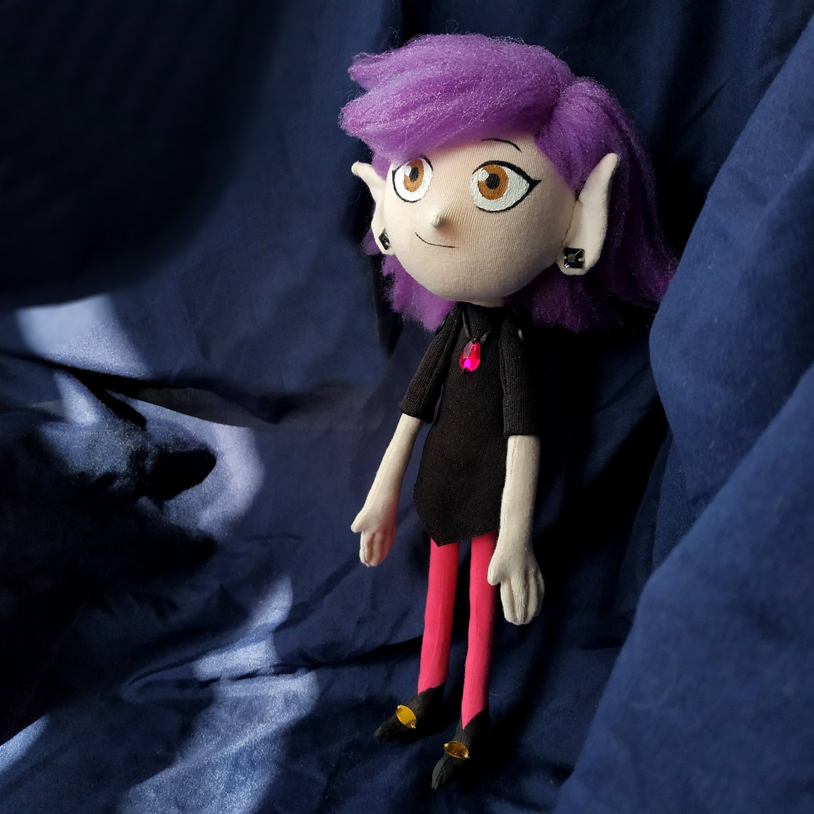 Amity Blight Alt, Amity From the Owl House. Textile Doll. Handmade - Etsy