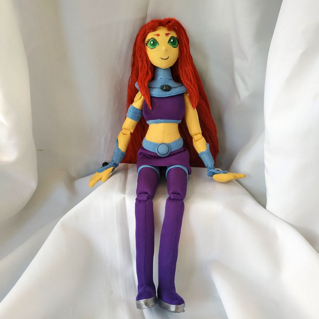 Starfire. Teen Titans. Jointed Doll. Textile Doll. Handmade - Etsy