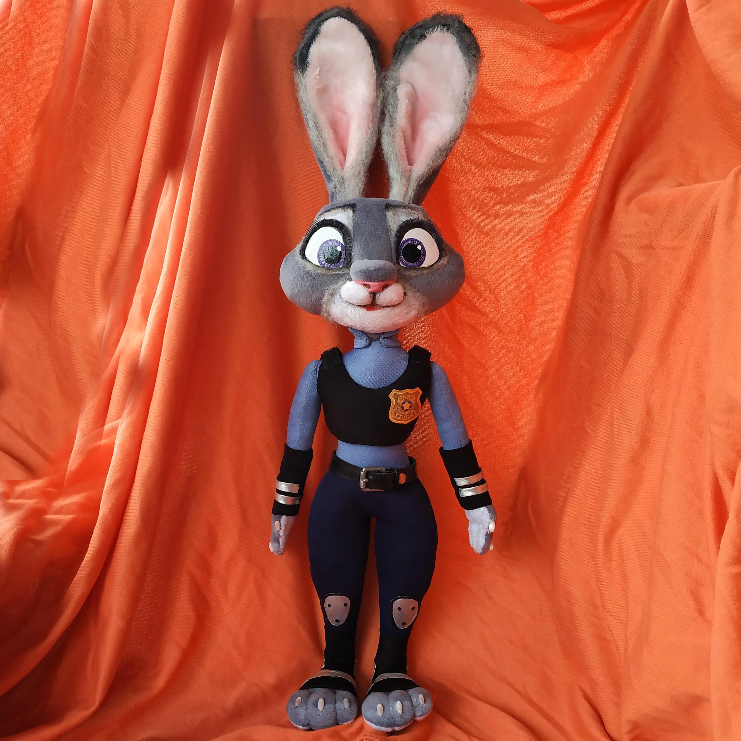 Judy Hopps From Zootopia. Textile Doll. Handmade - Etsy
