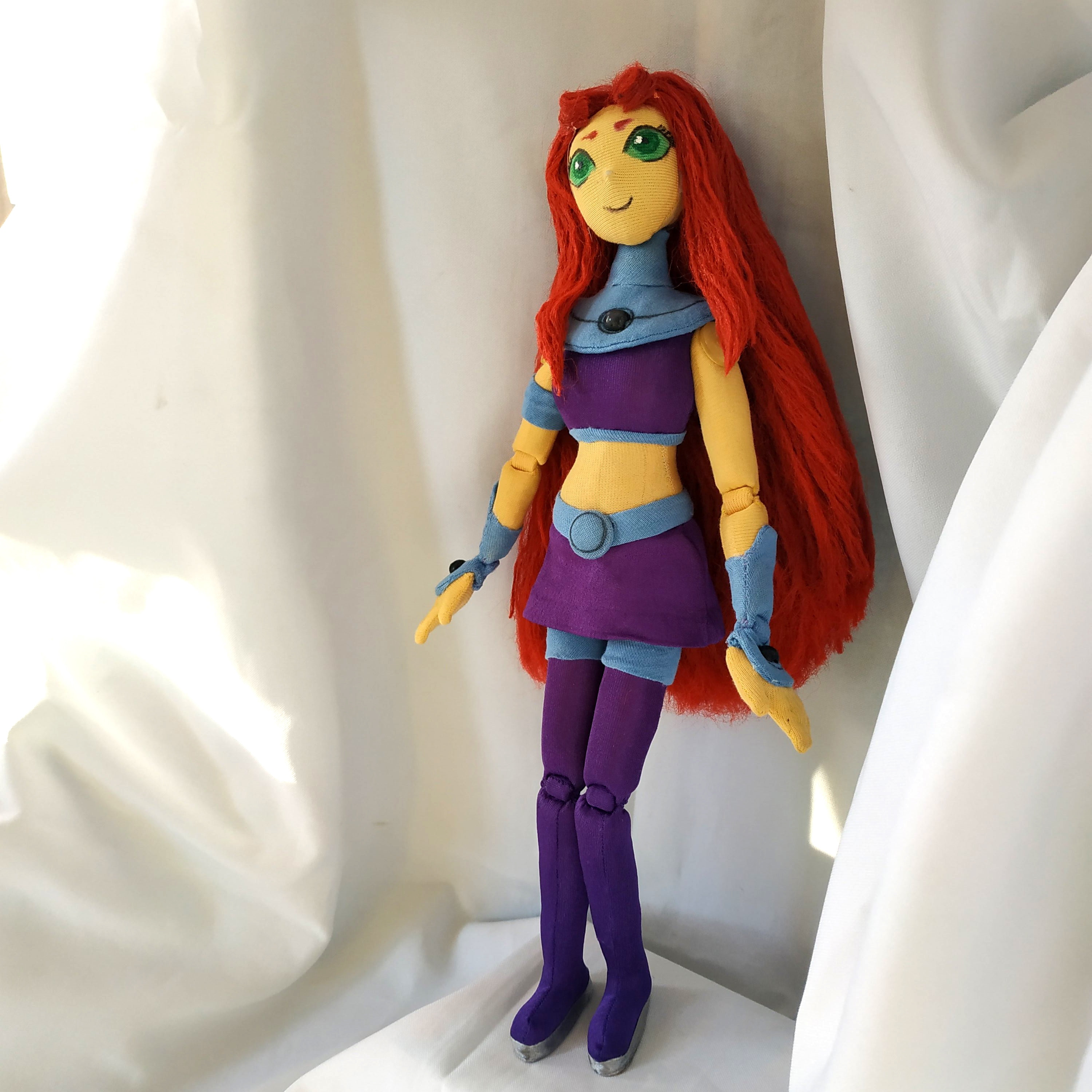 Starfire. Teen Titans. Jointed Doll. Textile Doll. Handmade - Etsy Canada