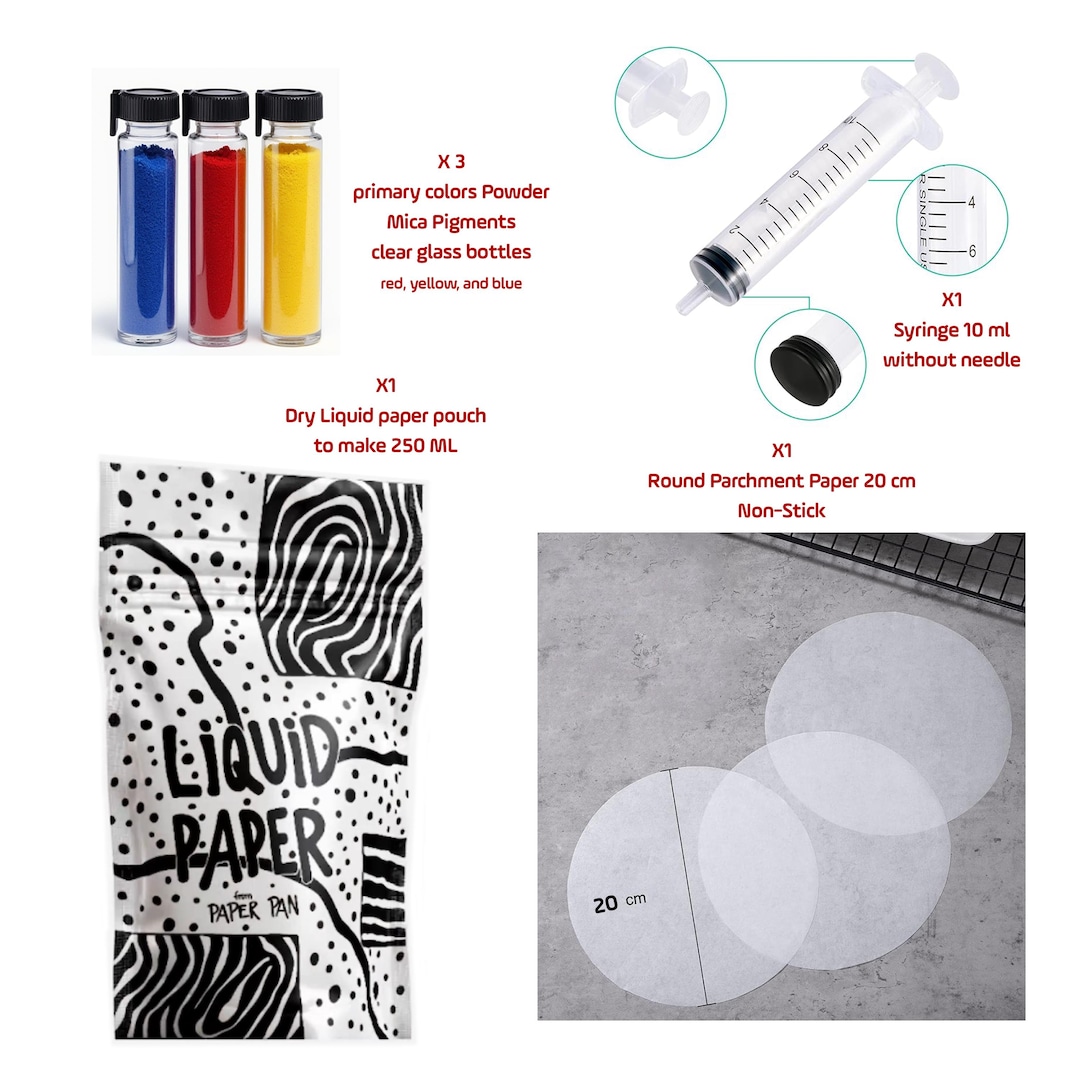 LIQUID PAPER - Eco-friendly Dry Color to Make 300ML - 100% Recycled ...