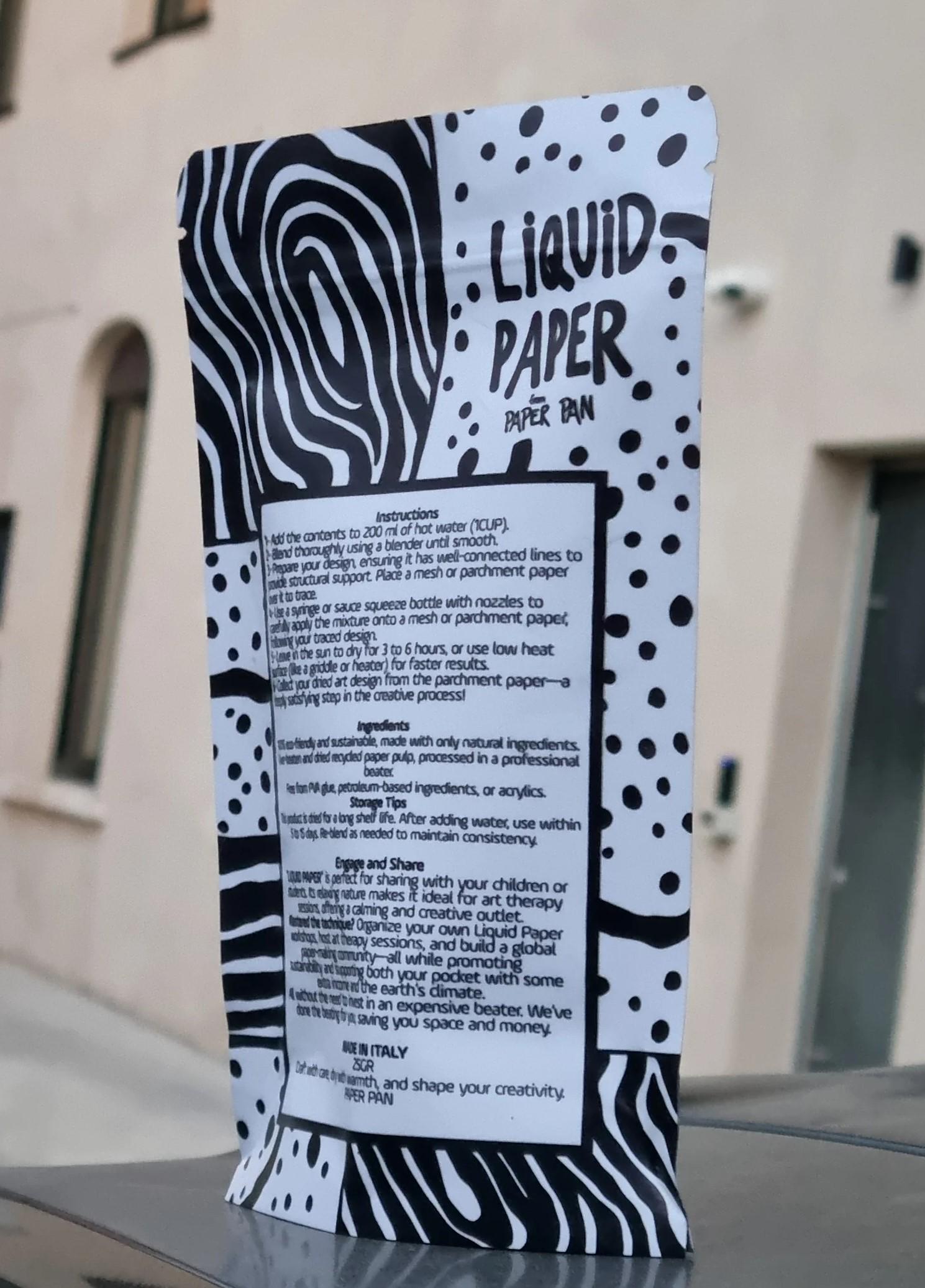 LIQUID PAPER - Eco-friendly Dry Color to Make 300ML - 100% Recycled ...