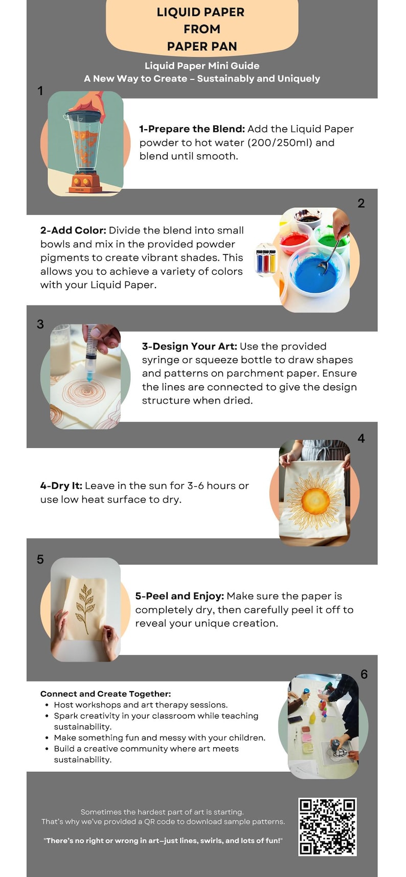 LIQUID PAPER - Eco-friendly Dry Color to Make 300ML - 100% Recycled ...