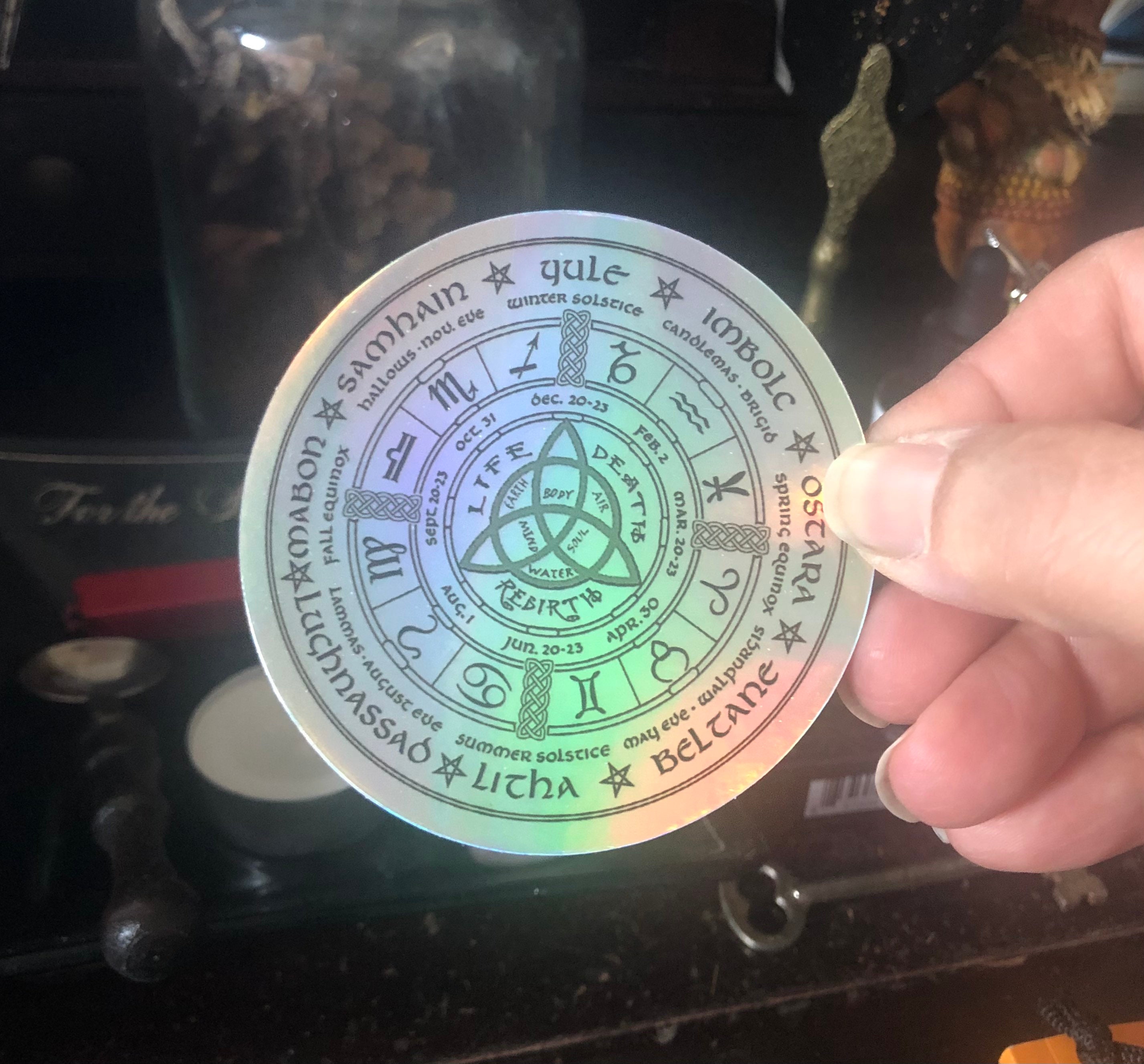 Assorted Occult Sigils Seals Holographic Matte Vinyl Stickers | Etsy