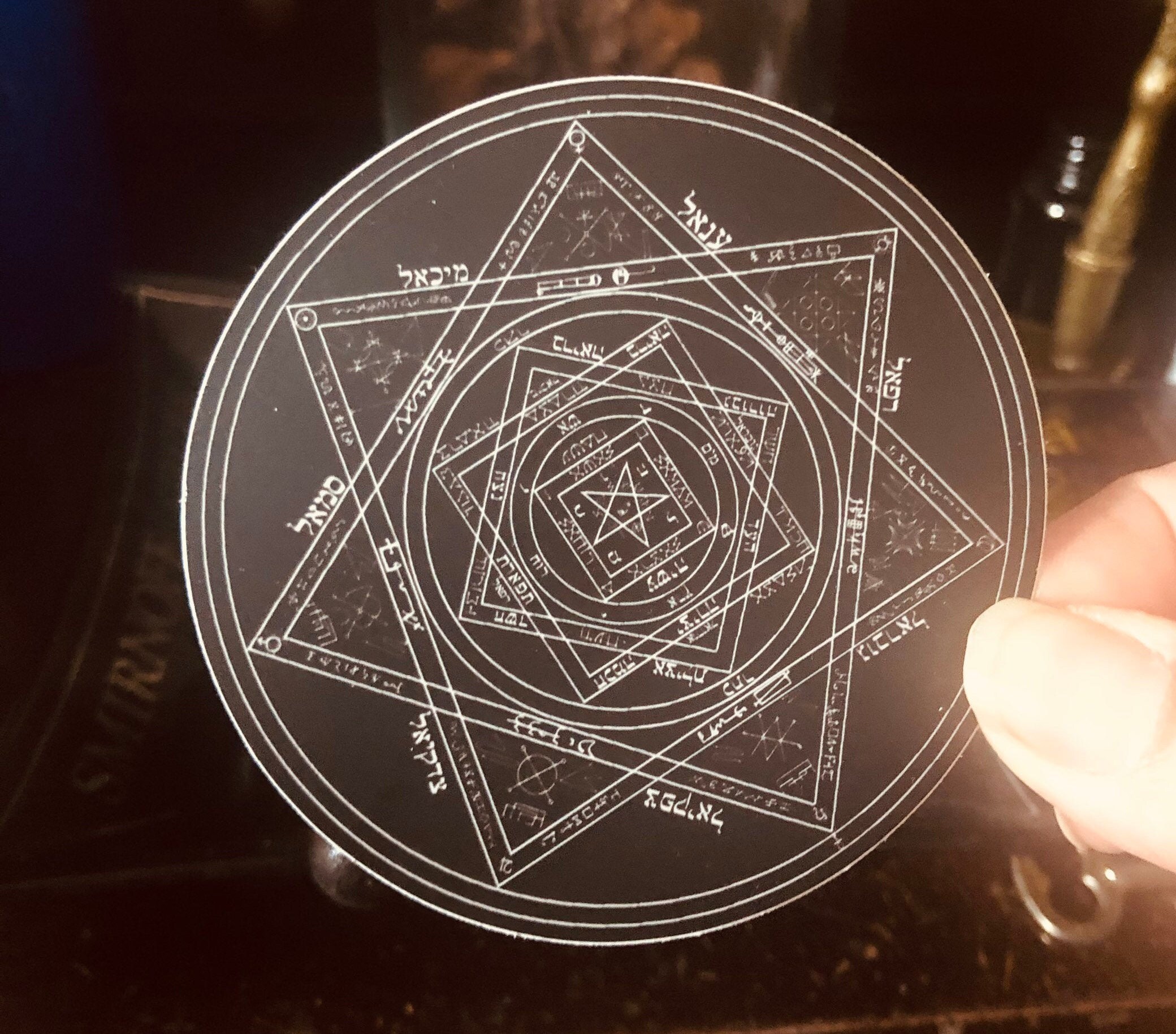 Assorted Occult Sigils Seals Holographic Matte Vinyl Stickers Durable ...