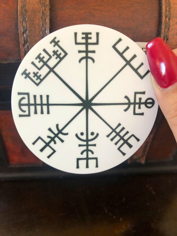 Vegvisir Viking Sigil Stave Warrior Style Vinilo Pegatinas 3x3 | Etsy