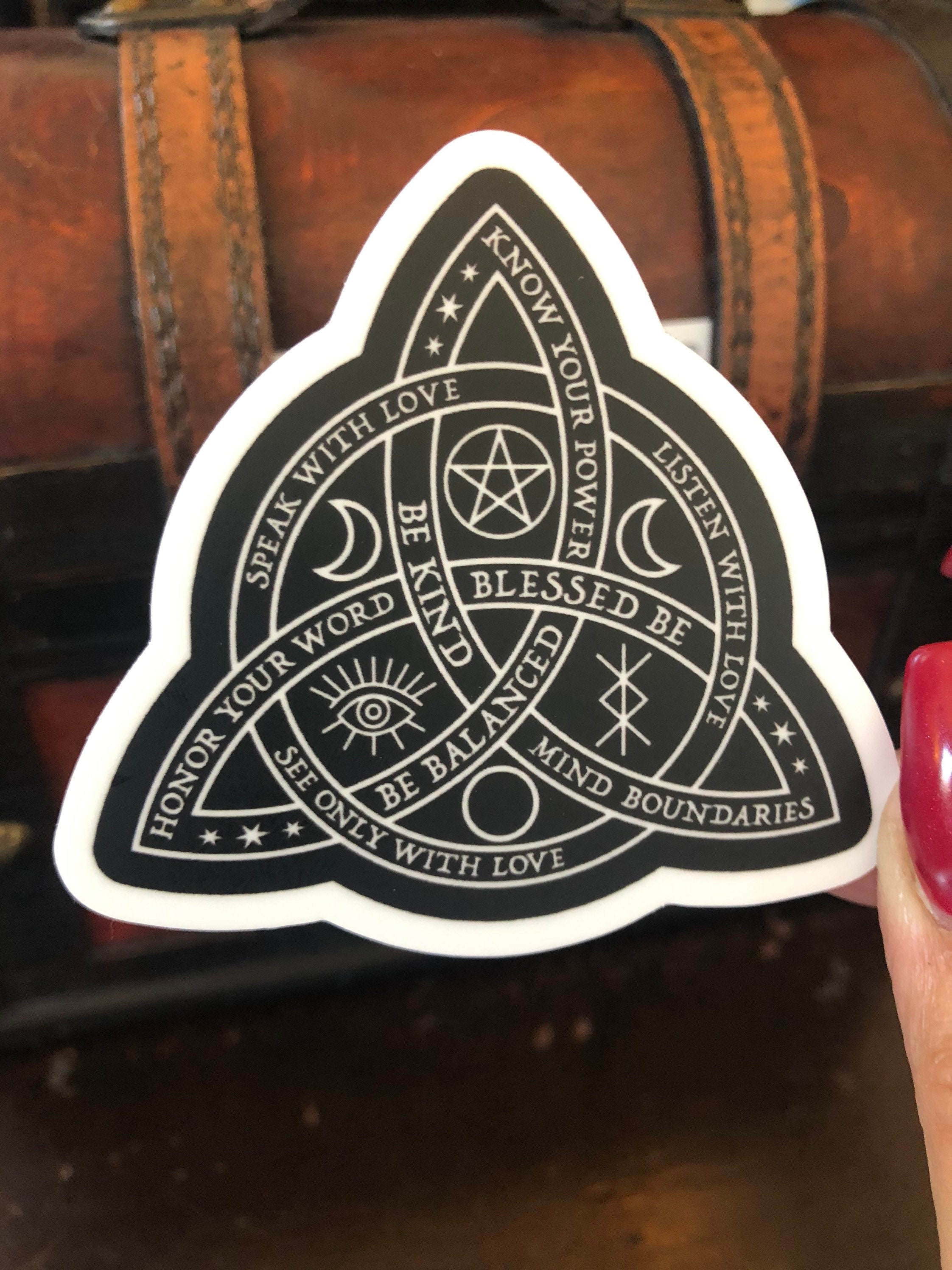 Assorted Occult Sigils Seals Holographic Matte Vinyl Stickers Durable ...